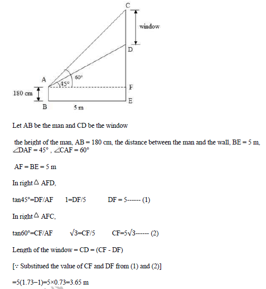 CBSE Class 10 Mathematics HOTs Trigonometry Set B
