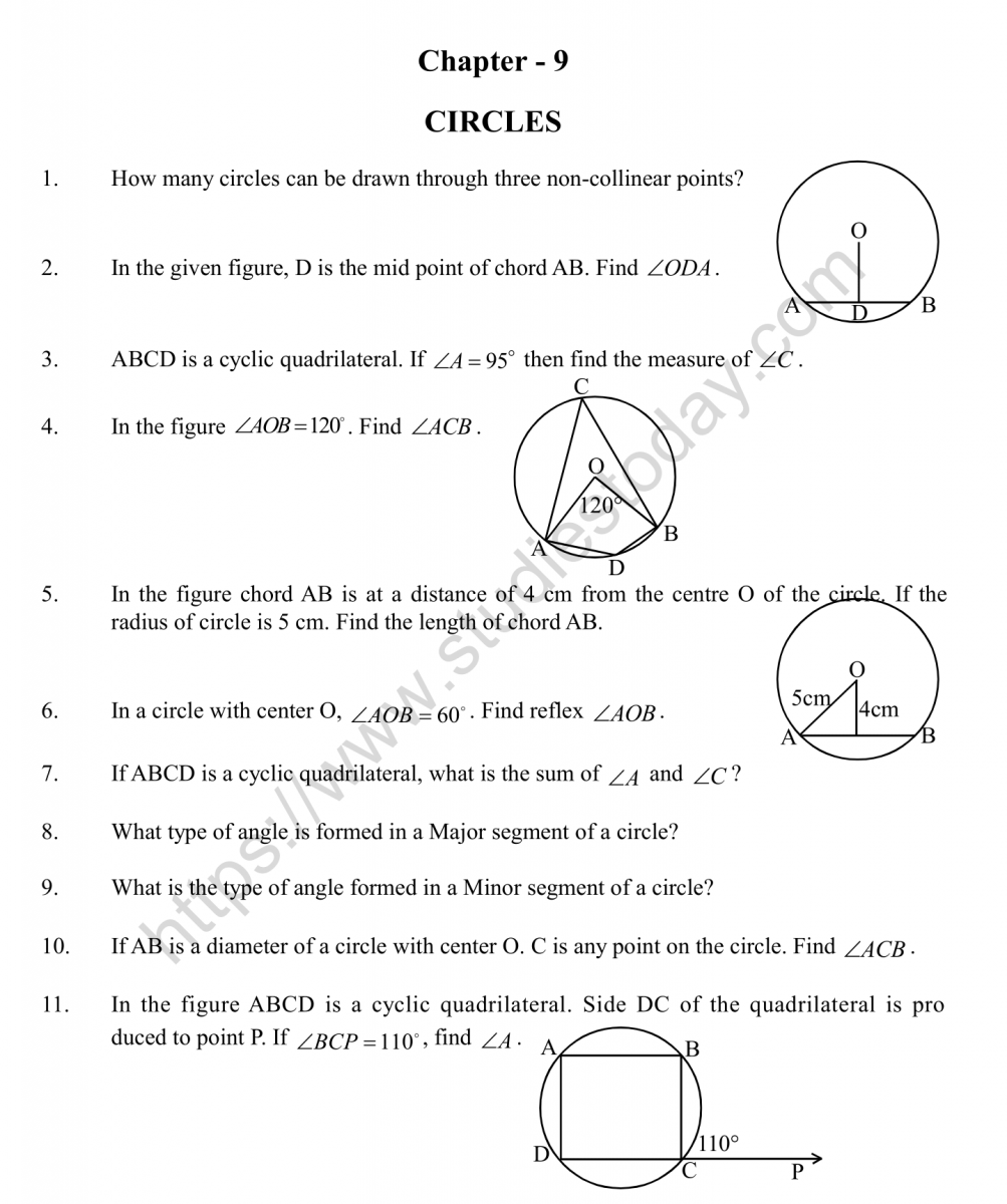 Area Of Circle Worksheet Area Of Circle Worksheet