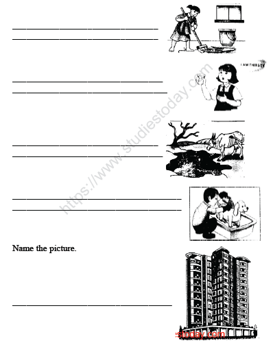CBSE Class 1 EVS Revision Worksheet Set B