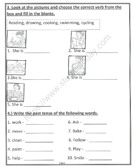 CBSE Class 1 English Revision Worksheet Set 3