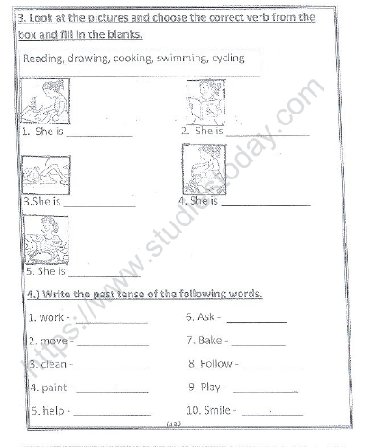 CBSE Class 1 English Revision Worksheet Set 2