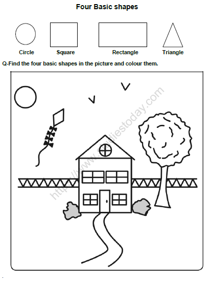 Shapes And Space Class 1 Mathematics Printable Worksheet Free PDF