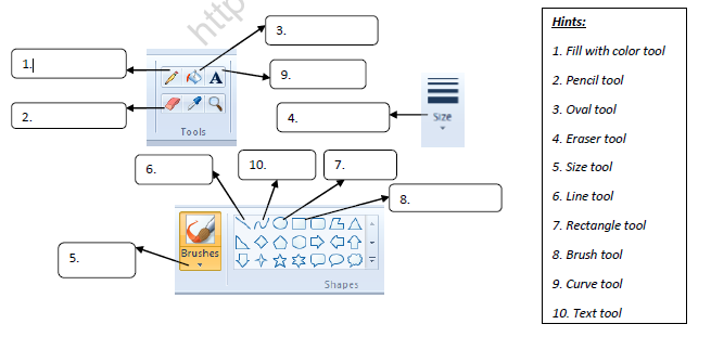 CBSE Class 2 Computers Handling a Mouse Worksheet
