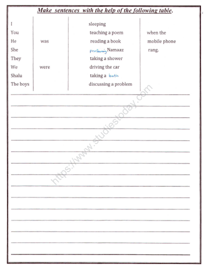 CBSE Class 2 English Grammar And Vocabulary Worksheet