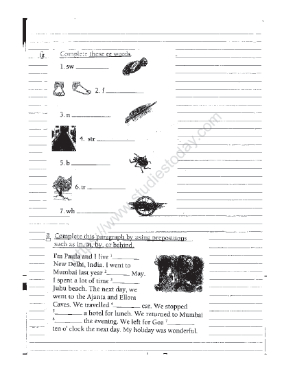 CBSE Class 2 English Rip Van Winkle Worksheet
