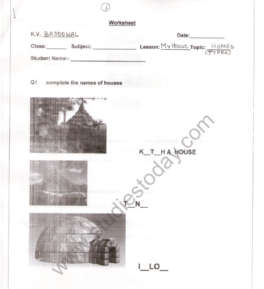 CBSE Class 2 EVS Cleanliness Worksheet
