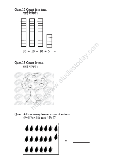 CBSE Class 2 Maths Practice Worksheet Set 13