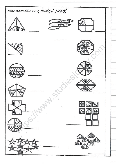 CBSE Class 2 Maths Fractions Worksheet