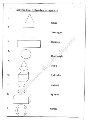 CBSE Class 2 Maths Shapes And Patterns Worksheet