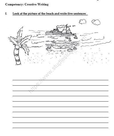 CBSE Class 3 English Sea Song Worksheet