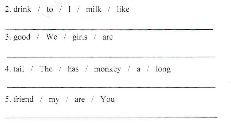 CBSE Class 1 English Writing Skills Assignment