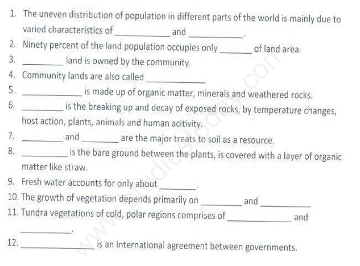 CBSE Class 8 Social Science Assignment Set B