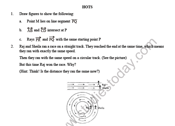 CBSE Class 4 Maths Geometry HOTs