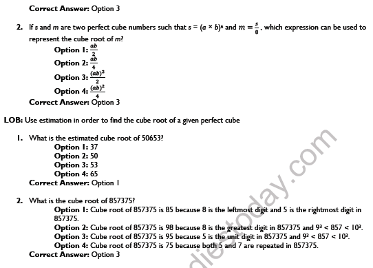 CBSE Class 8 Maths Cubes and Cube Roots Worksheet Set A