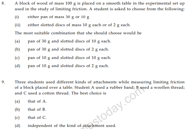 CBSE Class 9 Science Practicals Set 01