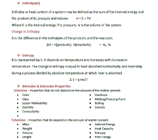 CBSE Class 11 Chemistry Thermodynamics Notes Set A