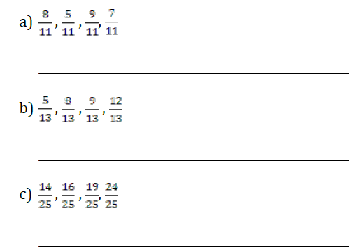 Common Fractions Class 4 Mathematics Printable Worksheet Free PDF
