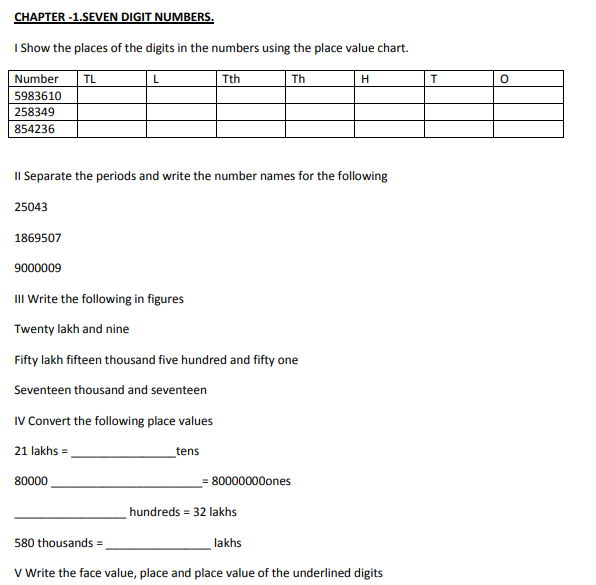 CBSE Class 4 Mathematics Sample Paper Set Y