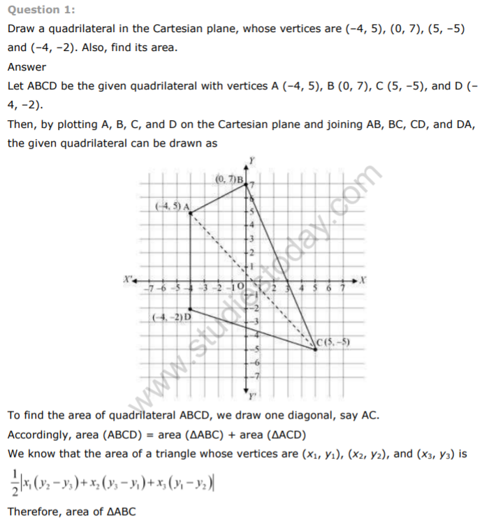 NCERT Class 11 Solutions Straight Lines