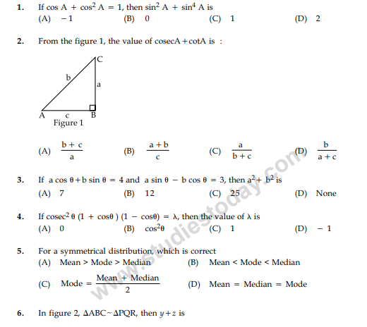 CBSE Class 10 Mathematics Sample Paper 2012 Set H