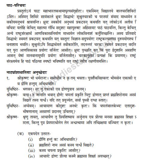 CBSE Class 10 Sanskrit Sample Paper Set 16