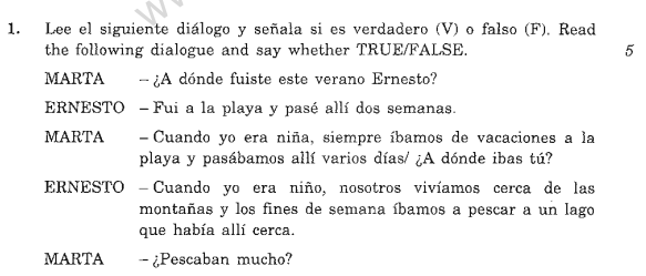 CBSE Class 10 Spanish Sample Paper Set A