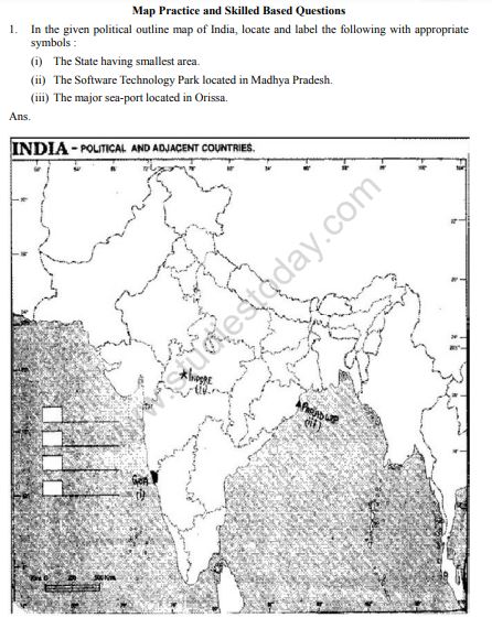 CBSE Class 12 Geography Map Practice And Skilled Based Questions ... CBSE Class 12 Geography Map Practice And Skilled Based Questions ...