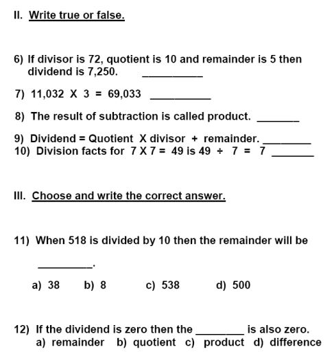 CBSE Class 6 Mathematics Sample Paper Set Q