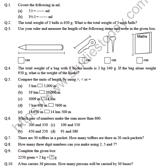 4th Grade Cbse Class 4 Maths Worksheets Carol Jones Addition Worksheets 