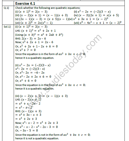 Quadratic Equation Solution Class 10th - Tessshebaylo Quadratic Equation Solution Class 10th - Tessshebaylo