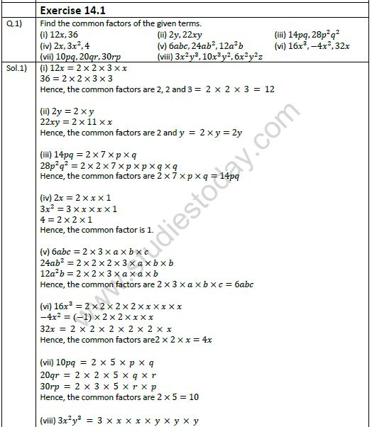 Factorisation